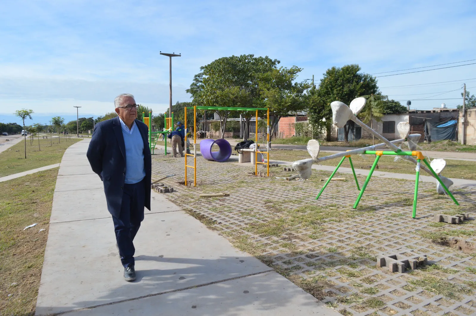 San Pedro: PARQUE LINEAL CUENTA CON NUEVOS JUEGOS INFANTILES