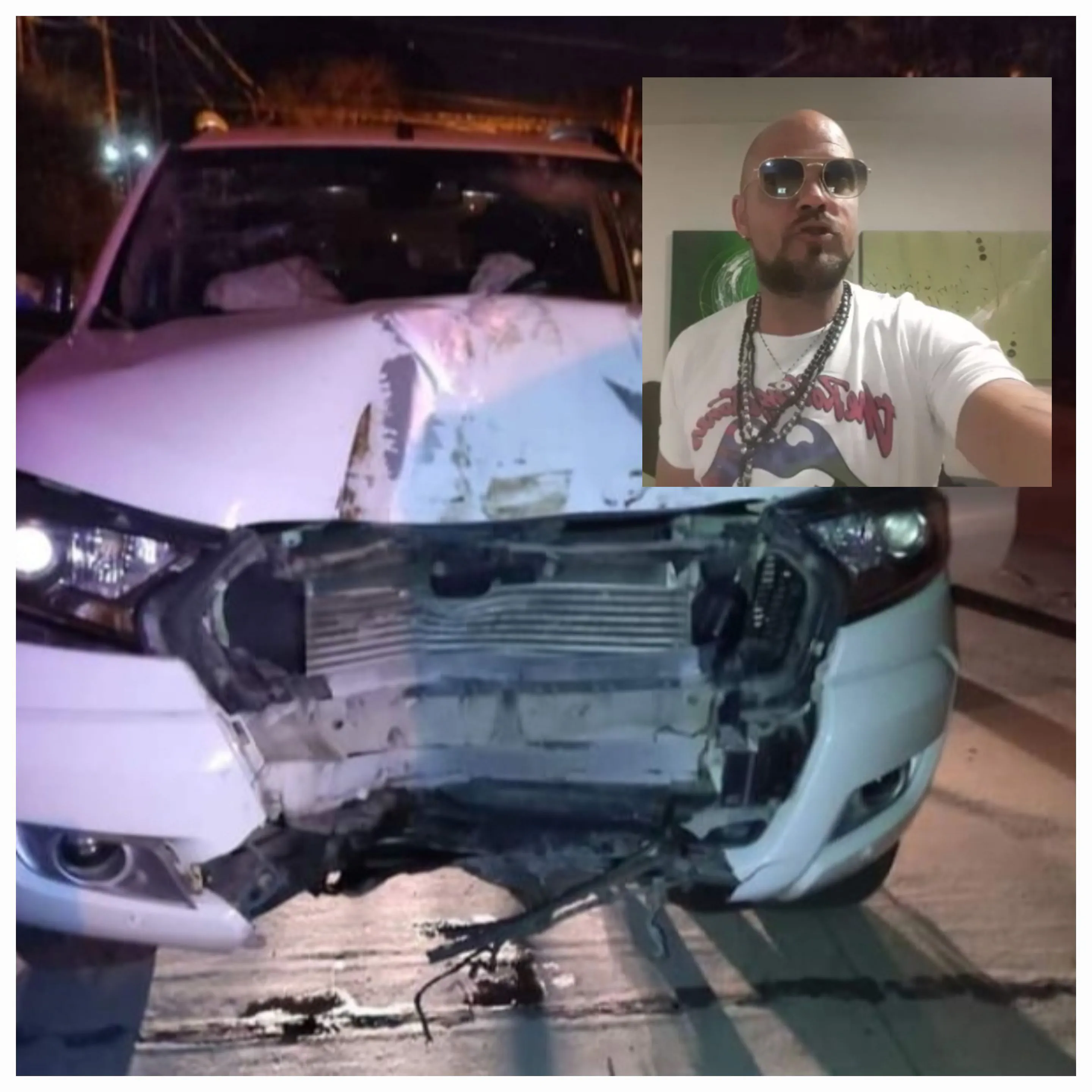 MAURO COLETTI, DE LOS TEKIS, INVOLUCRADO EN UN GRAVE ACCIDENTE VIAL